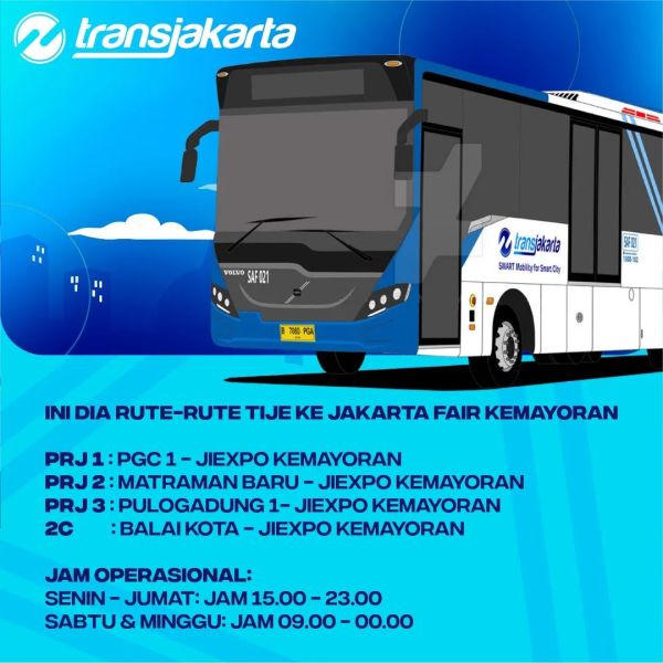 Rute KRL Commuter Line dan TransJakarta ke Jakarta Fair 2023